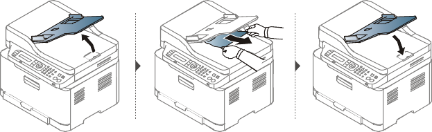 Clearing original document jams