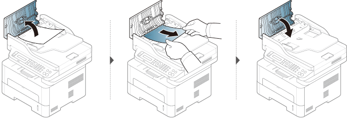 Clearing original document jams