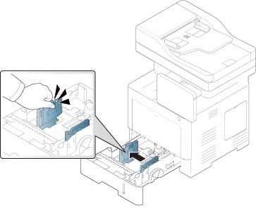 Loading paper in the tray