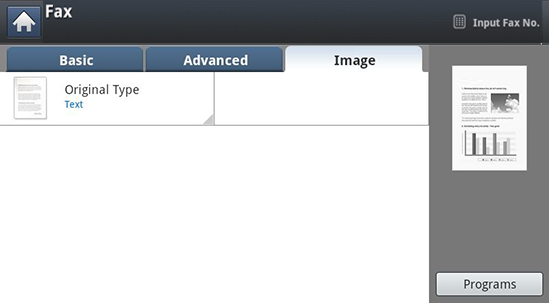 Understanding the fax screen