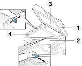 Cleaning the machine